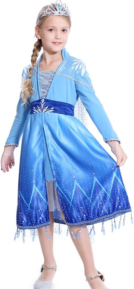 Atorcher Elsa Dress Elsa Princess Costume for Girls Princess Costume ...