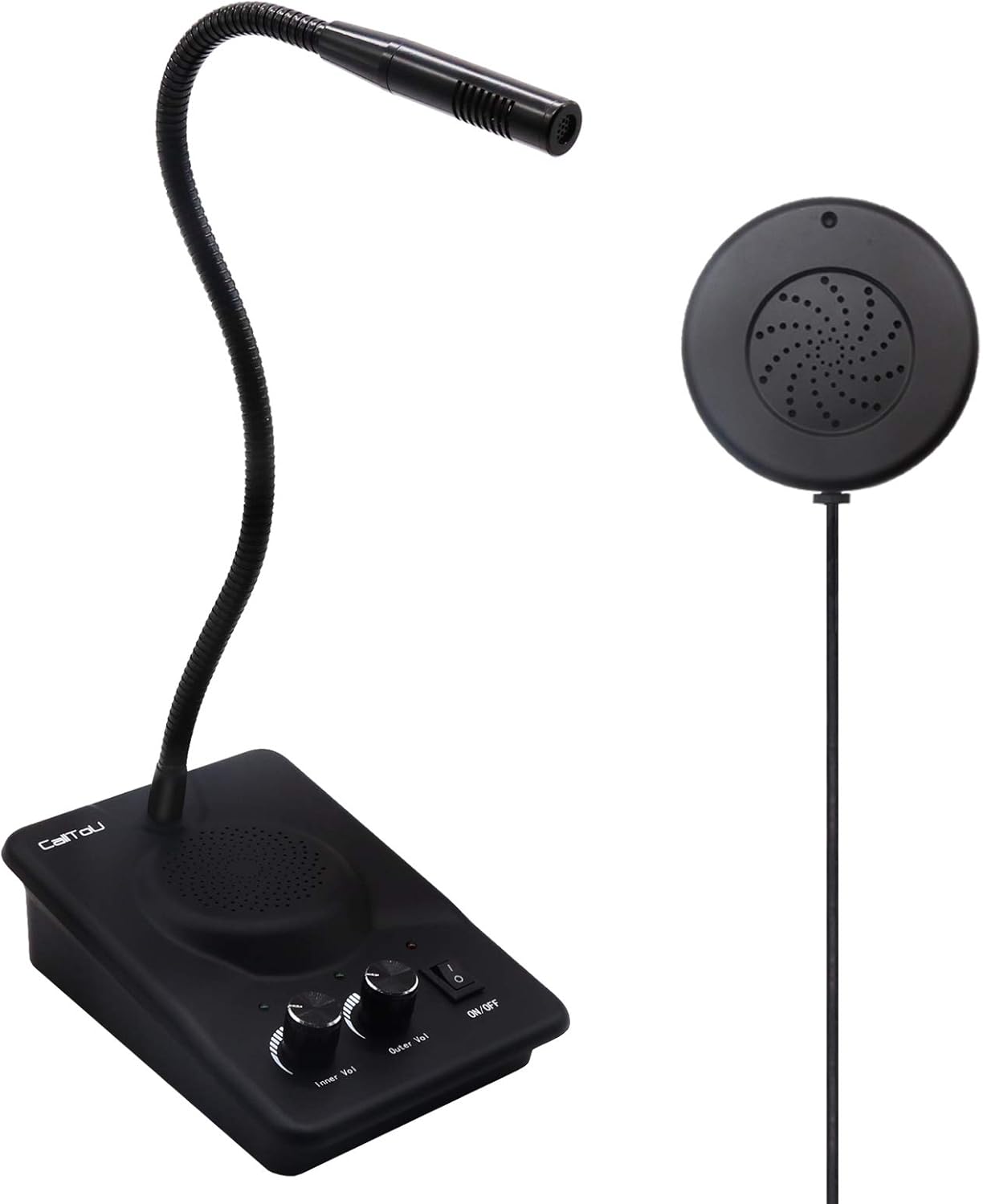 CallToU Window Speaker Intercom System Dual-Way Anti-Interference Glass ...