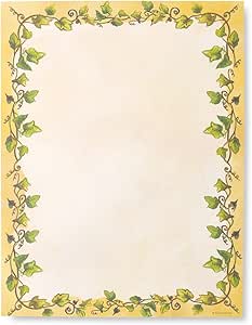 Amazon.com : Ivy Border Stationery Paper - 100 Count : Office Products