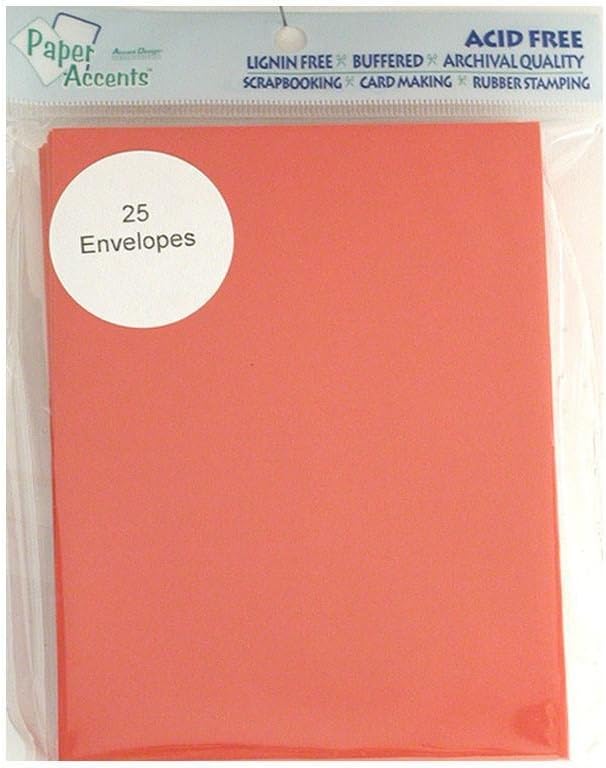 Amazon.com: Accent Design Paper Accents 4.375x5.75 Env Red