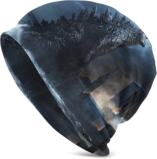 Yaulxec Attack Godzilla Beanie Hat Unisex Adult Hat Cap Balaclava Half ...