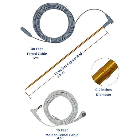 Mua Grounding Tester Earthing, 40Ft Grounding Cord, Copper Earthing Rod ...