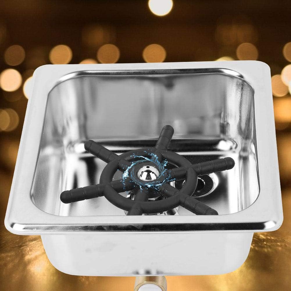 TOPINCN Glass Rinser Automatic Stainless Steel Cup Washer Cleaner Glass ...