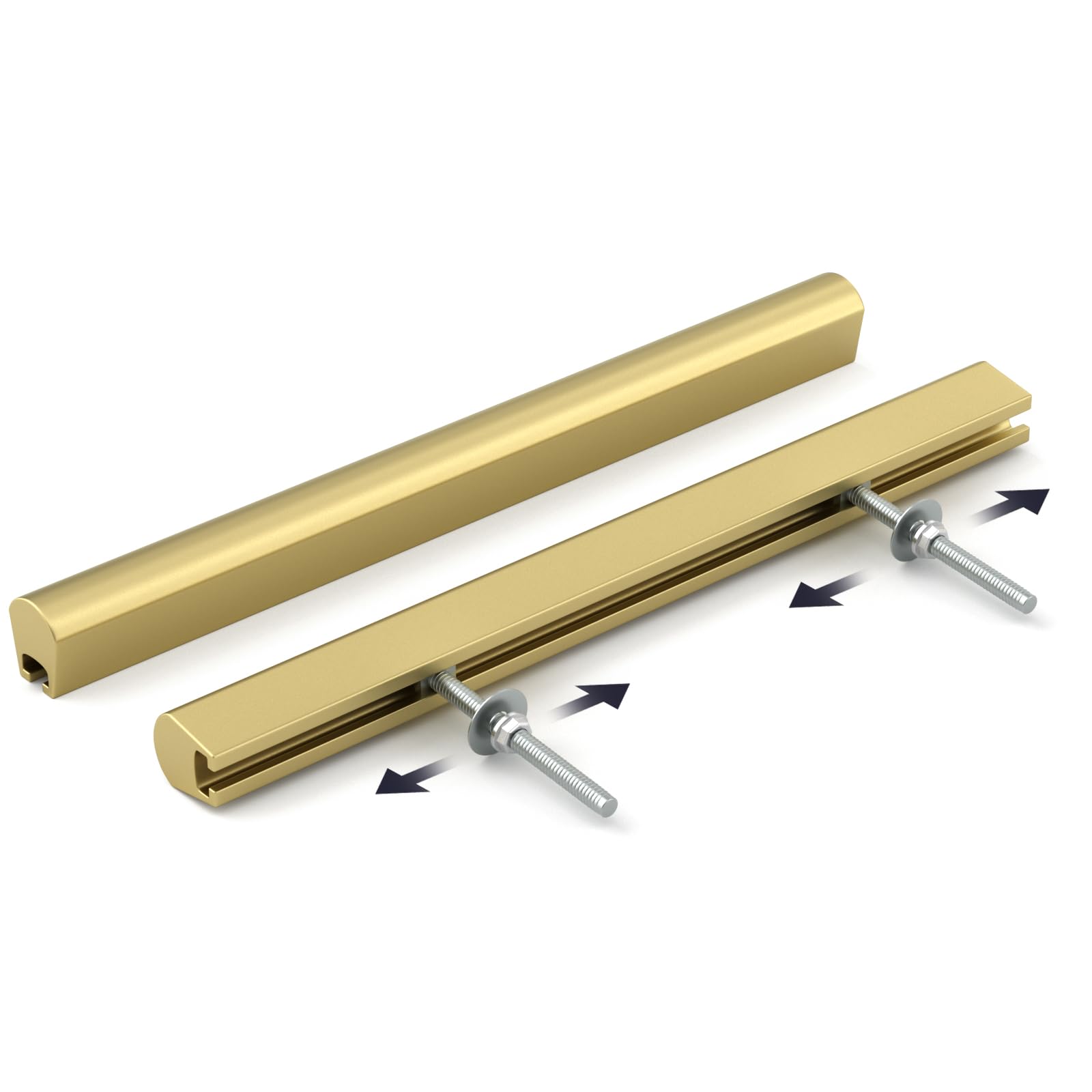 goldenwarm 10 Pack Adjustable Drawer Pulls Gold Cabinet Handles for ...
