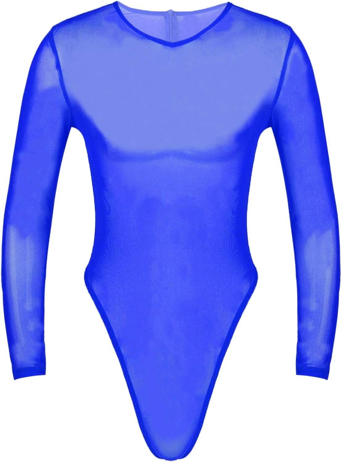 inhzoy Herren Transparent Body Mesh Overall Slim Fit Einteiler ...