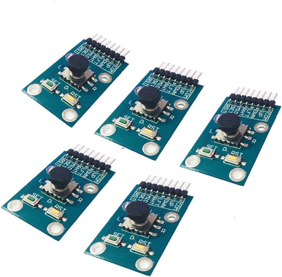Amazon.com: KOOBOOK 5Pcs 5-Channel Five Direction Navigation Button Module 5D Rocker Joystick ...