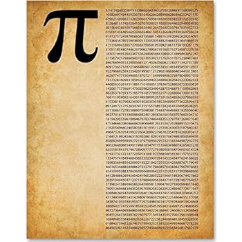 Amazon.com: The Six Million Digits of Pi Poster w/ Magnifier - 18x24 ...