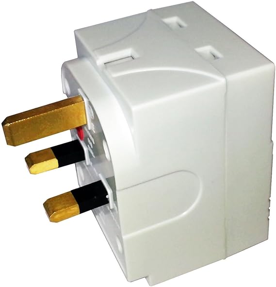 3 Way Plug Adaptor 13 Amp Extension Electronics Multi: Amazon.co.uk ...
