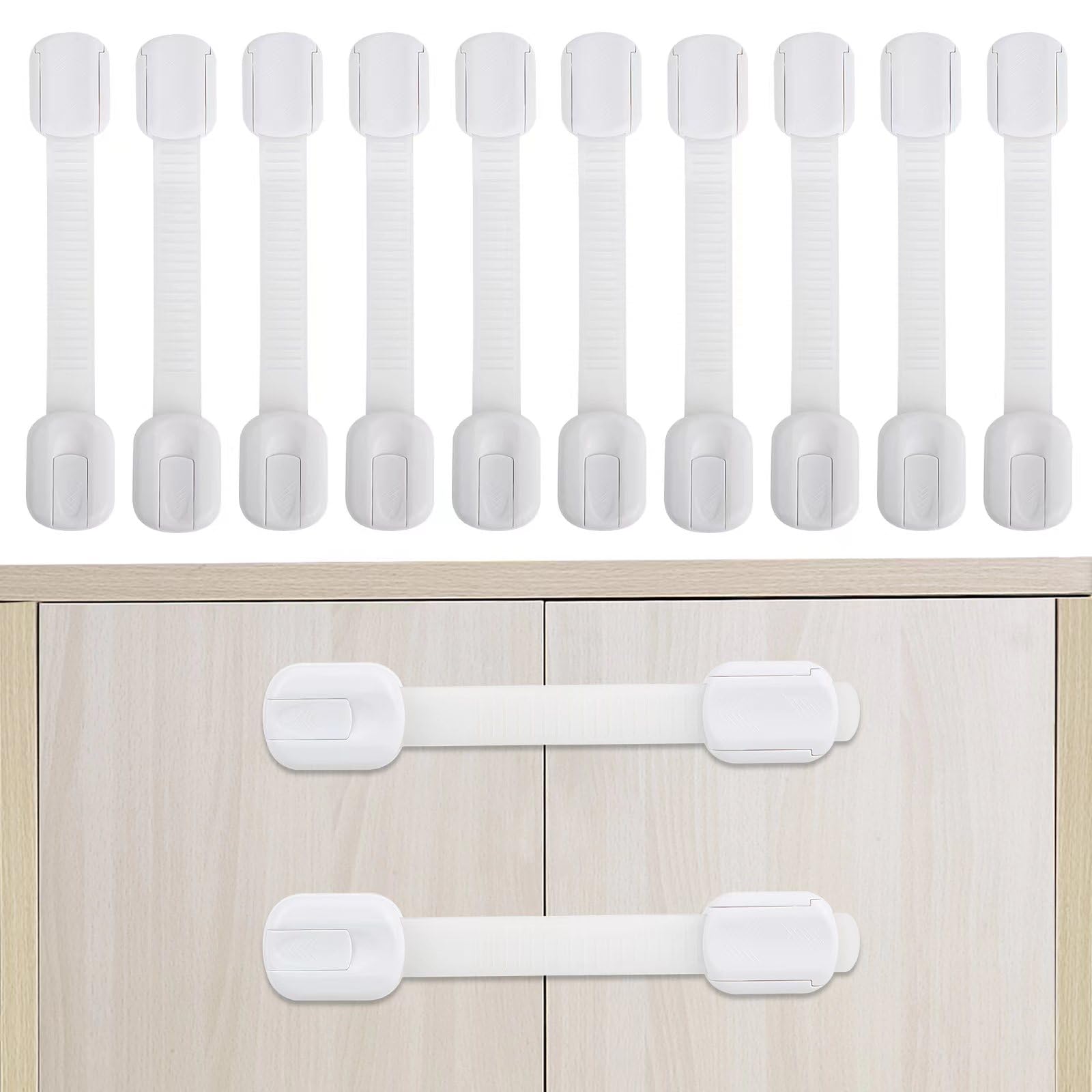 Mua Cabinet Locks for Babies, Lobularsky 10 Pack, Multi-Use Baby ...