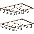 Amazon.com: FOMANSH Wine Glass Rack - Under Cabinet Stemware Wine Glass ...