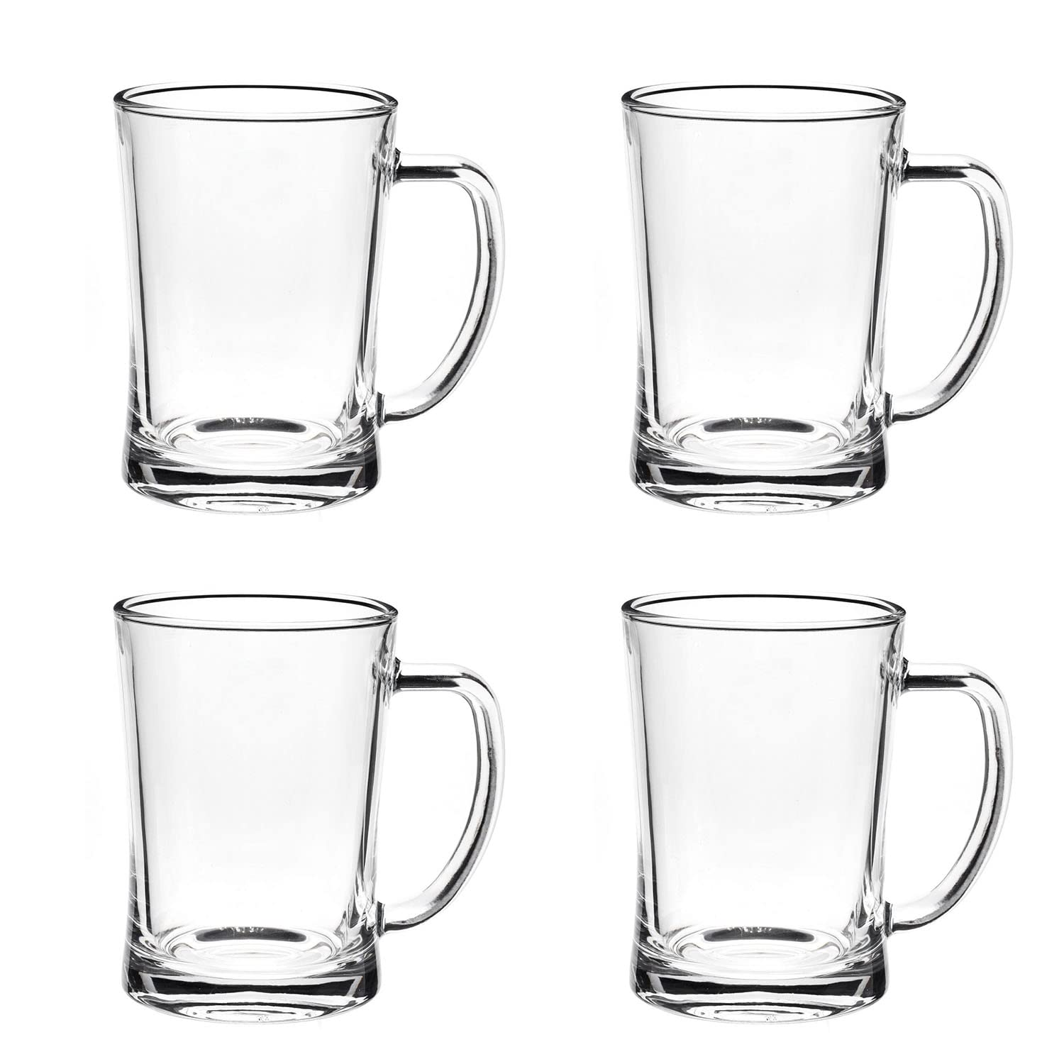 TUSAPAM 4 Pack Heavy Large Beer Glasses with Handle - 22 Ounce Glass ...