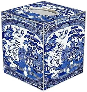 Amazon.com: Marye-Kelley Blue Willow Tissue Box Cover : Home & Kitchen