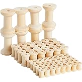 Amazon.com: Bright Creations 50 Pack Empty Wooden Thread Spools for ...