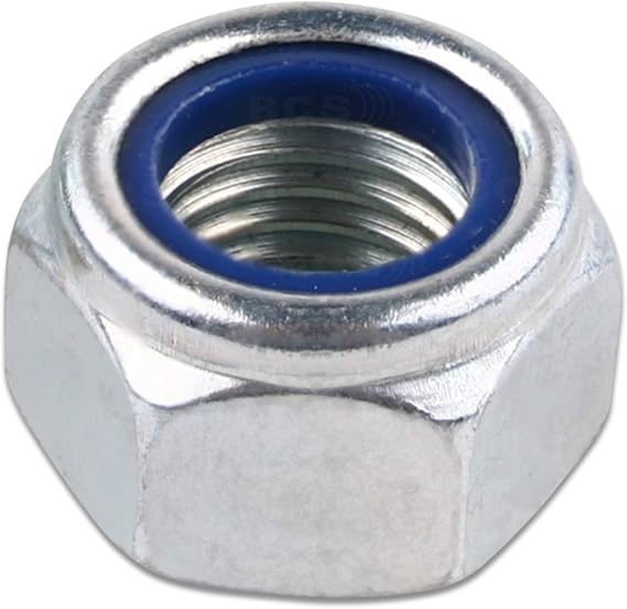 M16 Sicherungsmuttern 50 Stück DIN 985 verzinkt Stopmuttern selbstsichernde Muttern Klemmmuttern ...
