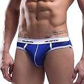 ManView Transparent Mesh Men Briefs Underwear Breathable Underpants (Small) Blue at Amazon Men’s ...