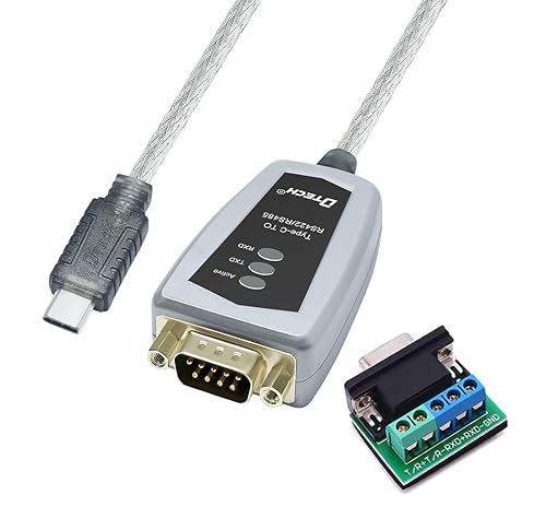 DTECH FTDI USB to RS485 Cable RS422 USB C to Serial Adapter with ...