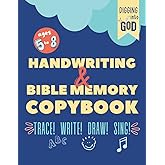 Handwriting & Bible Memory Copybook: Romans For Kids Ages 5-8: A FUN ...