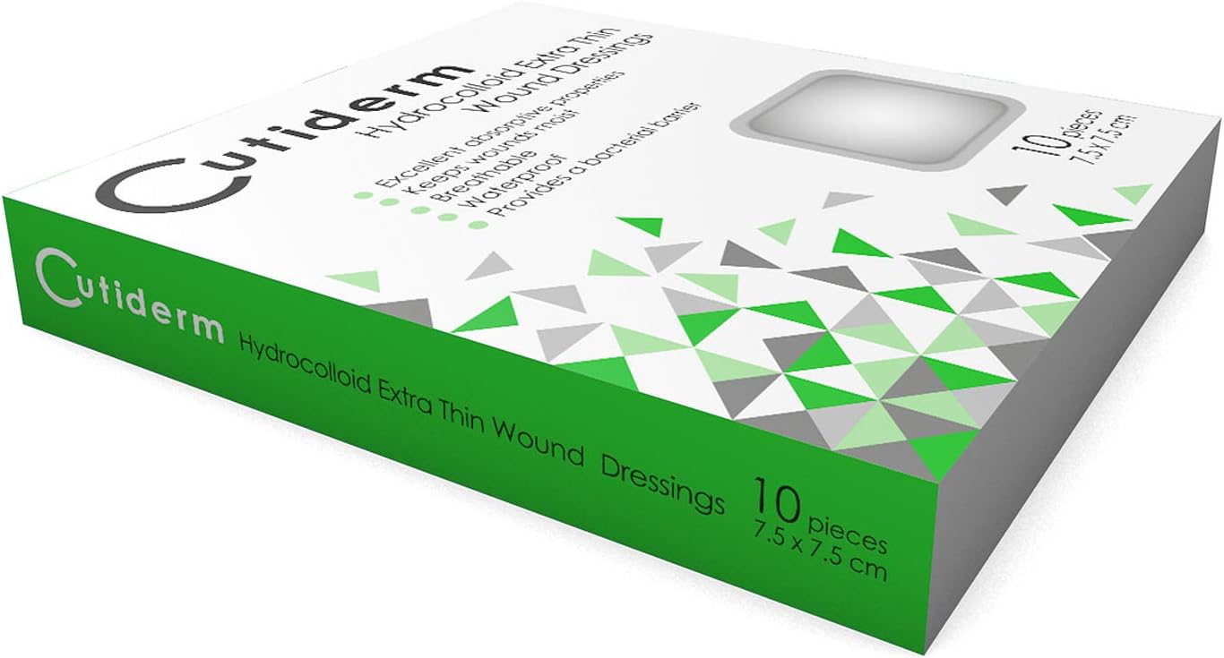 Pack of 10 Cutiderm Sterile Hydrocolloid Extra Thin Adhesive Wound ...