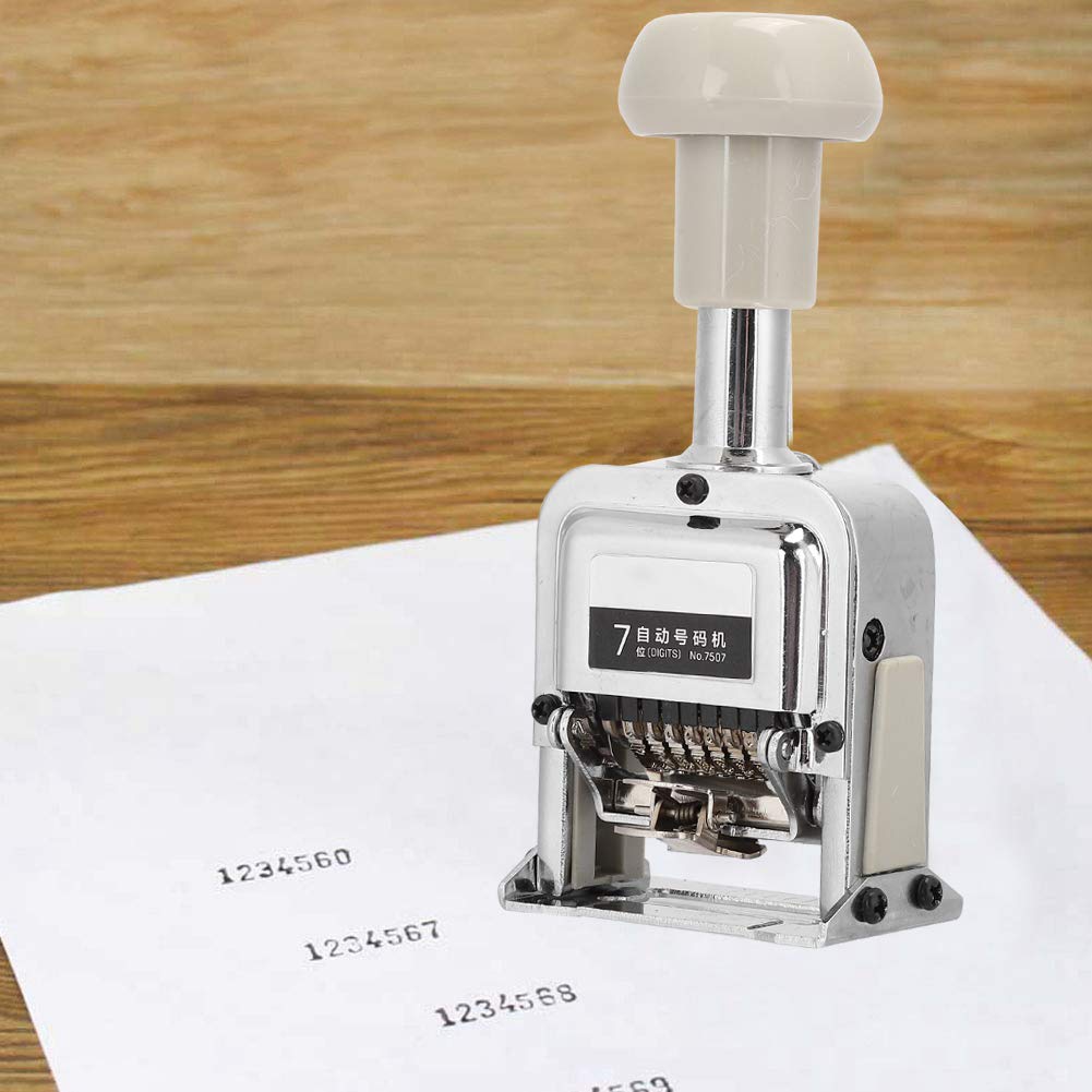 Mua Numbering Stamp Automatic Bates Machine Numerator Machine, 7 Digits ...