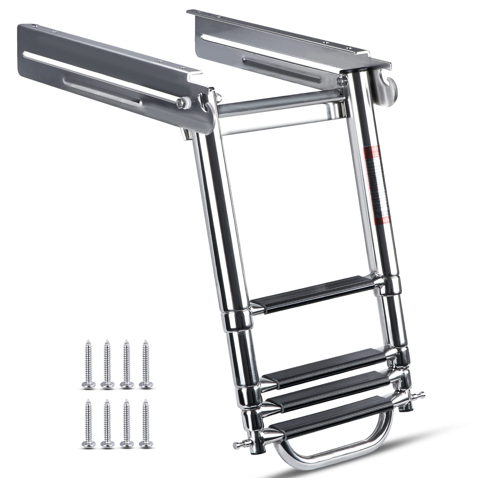 Marinebaby 3-4 Step Ladder Under Platform Slide Mount Boat Boarding ...