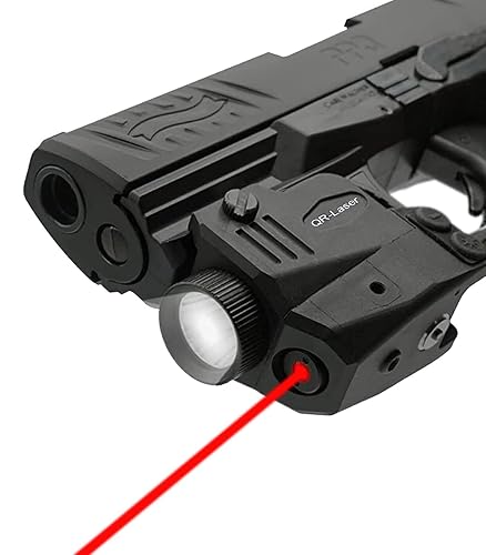 QR-Laser Red Laser Sight Gun Light Combo 500 Lumens Tactical Flashlight ...