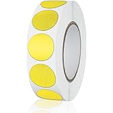 Amazon.com: Round Stickers Orange 3/4 Inch Circle Labels with Color ...