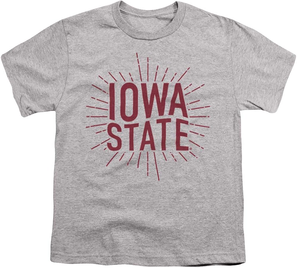 Amazon.com: Iowa State University Official Burst Unisex Youth T Shirt ...