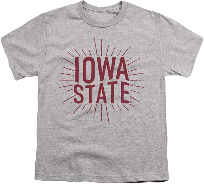 Amazon.com: Iowa State University Official Burst Unisex Youth T Shirt ...