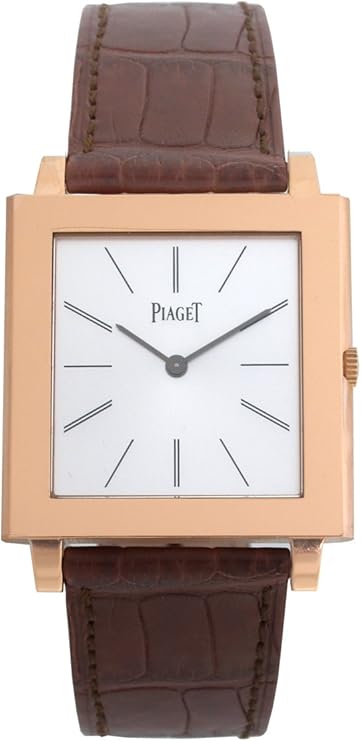 Amazon.com: Piaget Men's GOA32065 Altiplano Square Rose Gold Watch ...