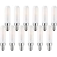 TORCHSTAR 12-Pack Dimmable T6 LED Bulb, UL Listed, E12 Candelabra Bulb, 4.5W(25W Equivalent ...