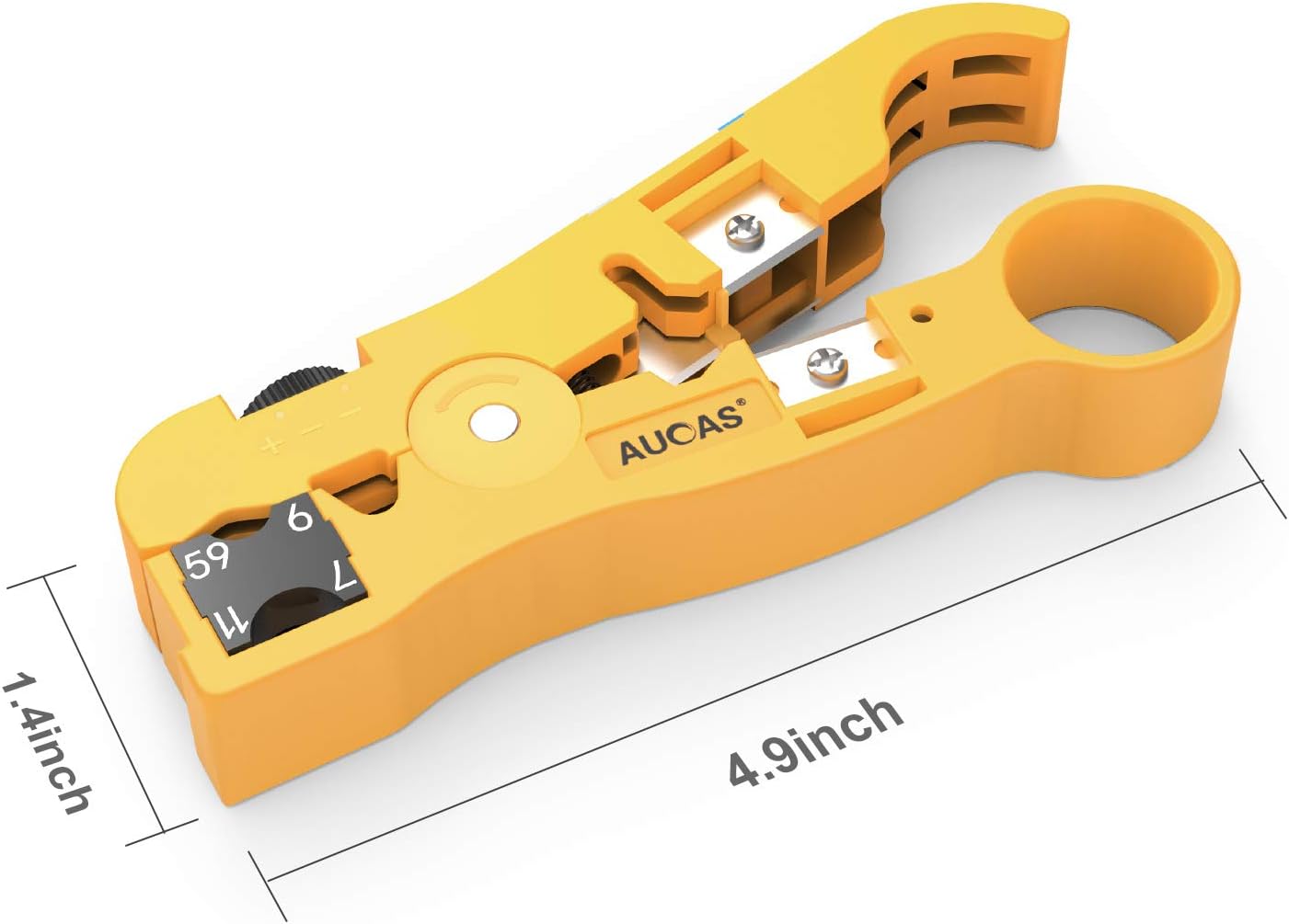 AUCAS Cable Cutters for Flat or Round TV/UTP Cat5 Cat6 Wire Coax ...