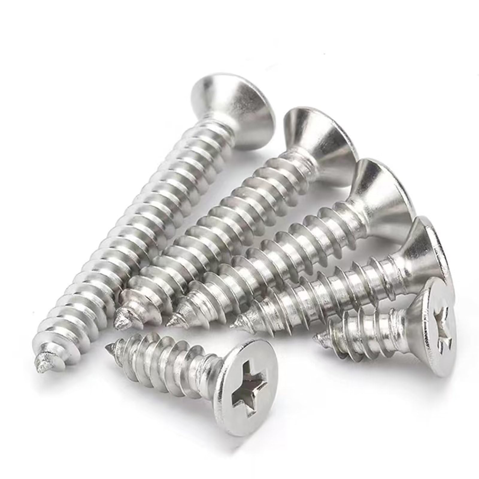 M3.5 X 60mm Flat Head Wood Self Tapping,Sheet Metal Screws,Phillips Drive Countersunk Wood ...