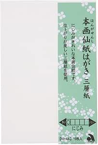 Amazon.com : Akashiya Etegami Postcard Size Paper - 3-Layer Hongasen ...