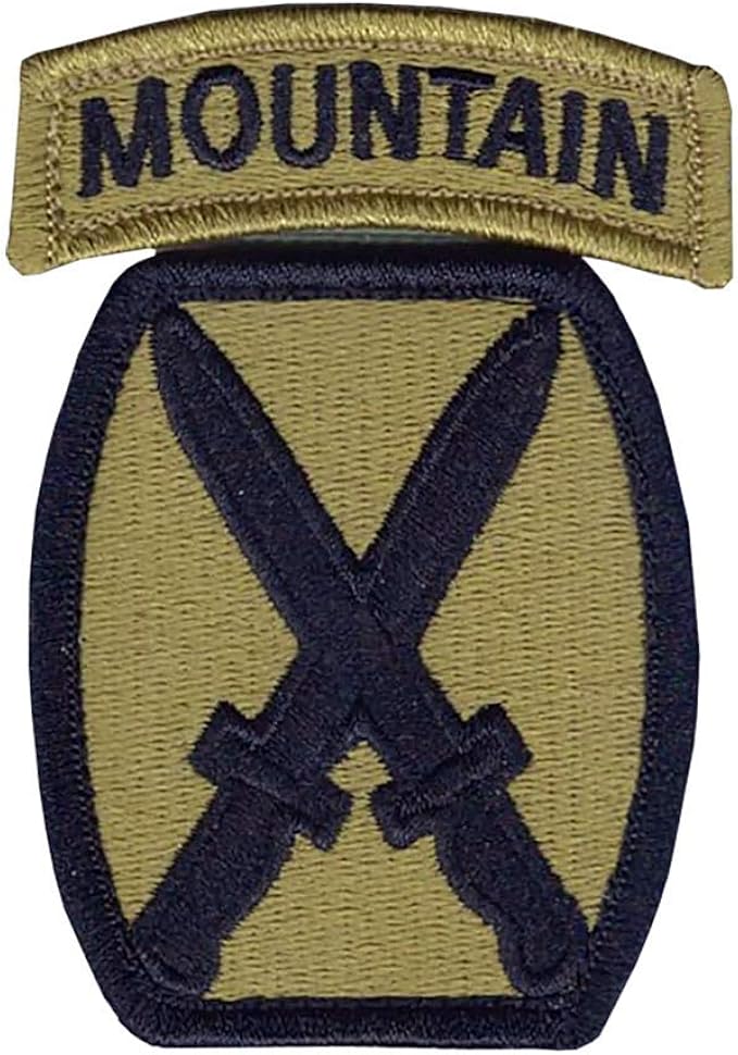 Amazon.com: 10th Mountain Division New OCP Patch And Tab Sewn Together ...