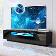 Amazon.com: 85 Inch TV Stand with LED Lights, Modern LED Entertainment ...