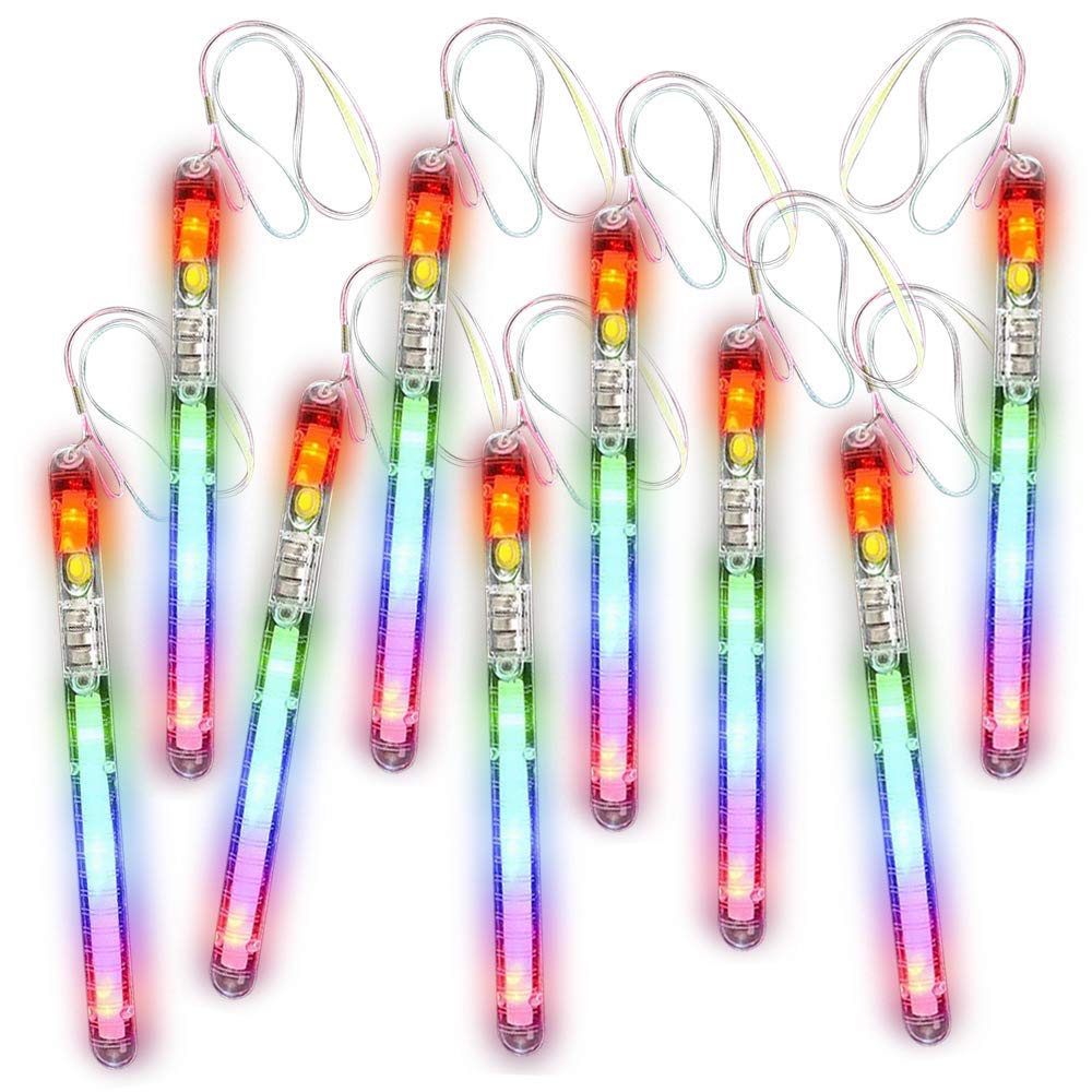 ArtCreativity Light Up Police Wands, Set of 12, Flashing LED Wand ...