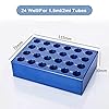 24-Well Aluminum Cooling Block - for 1.5ml/2ml PCR Tubes,Cryogenic ...