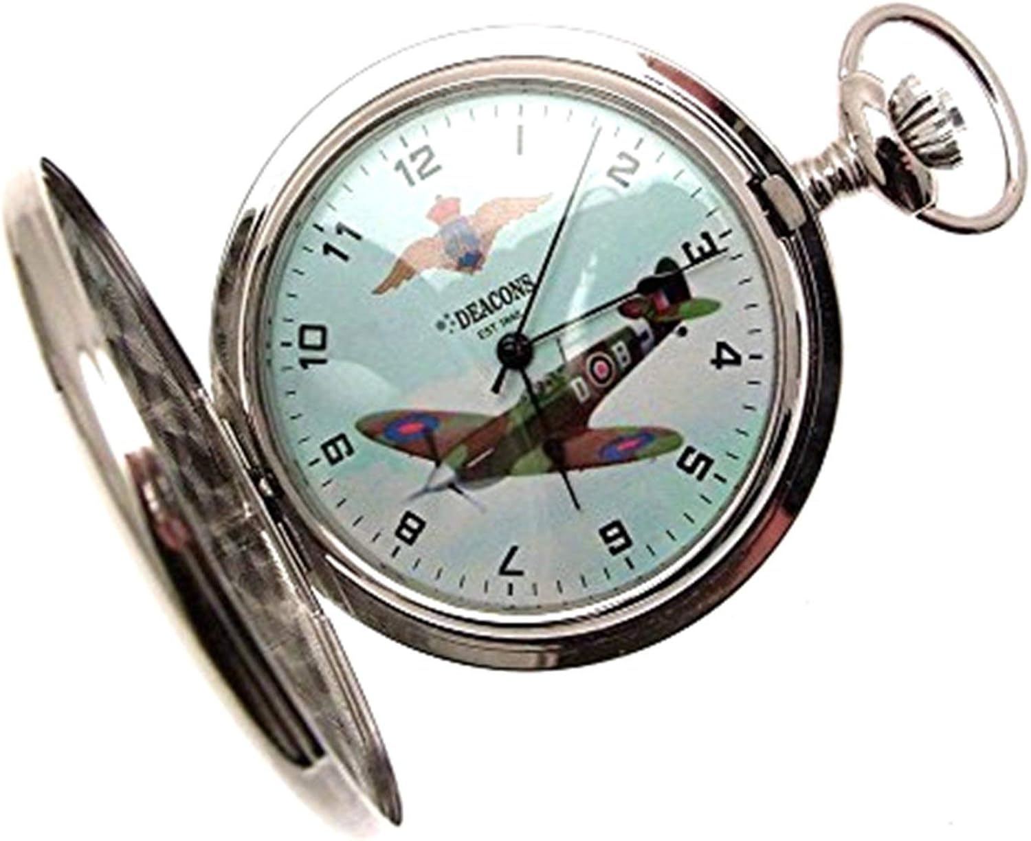 Spitfire Half Hunter Pocket Watches for Men Spitfire Design: Amazon.co ...