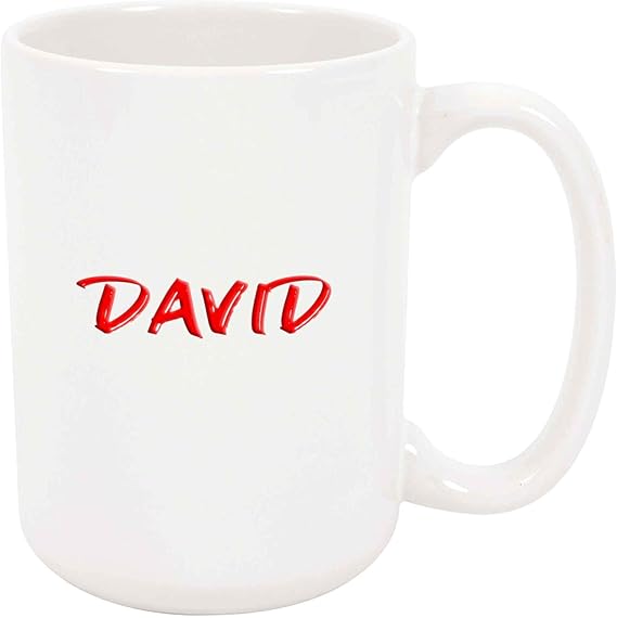 Amazon.com: David Coffee Mug: Kitchen & Dining