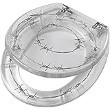 Schläfer 4644103 WC-Sitz "Stacheldraht" Polyresin, Dekor Stacheldraht ...