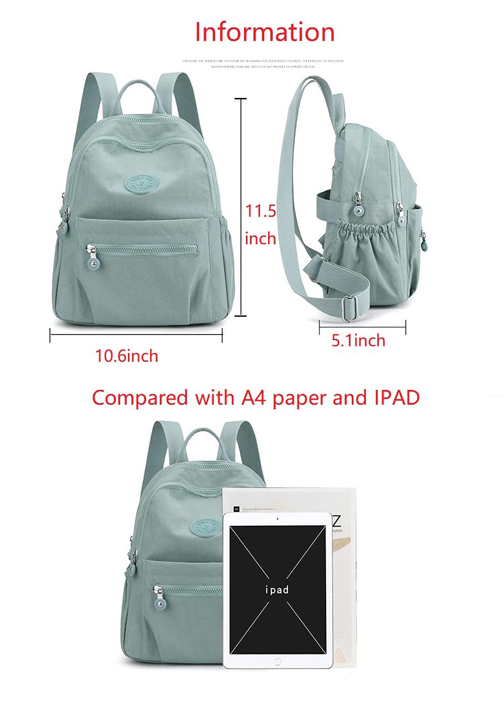 Mua go-done 11L Mini Backpack,Small Nylon Ladies backpacks,Women ...