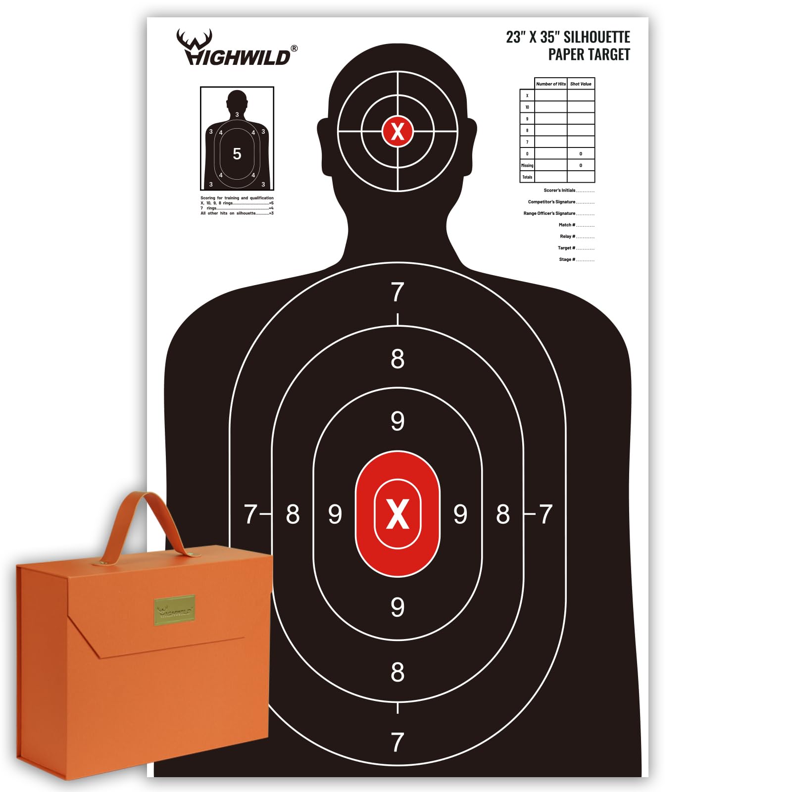 Highwild Shooting Range Silhouette Paper Target - 23X35 Inches ...
