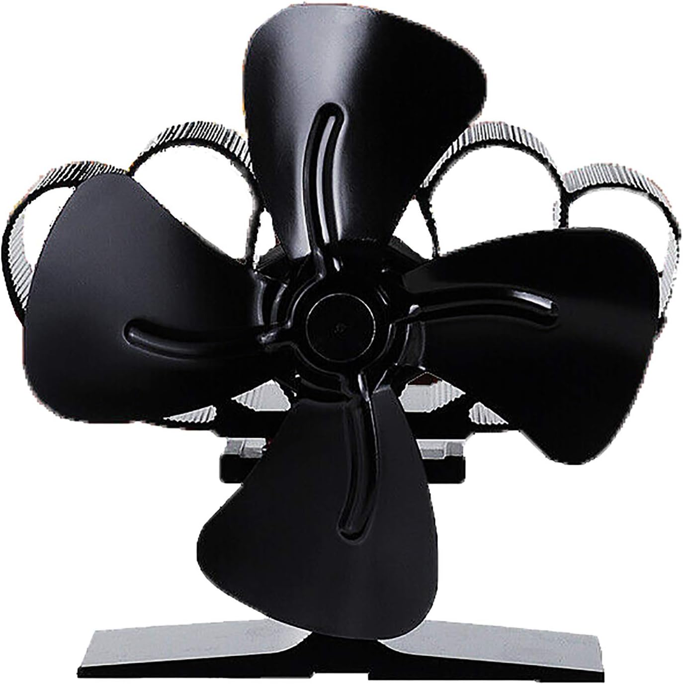Heat Powered Stove Fan, Mini Size 4 Blades Fireplace Fan Silent Eco ...