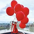 Amazon.com: 5pcs Large Red Balloons Latex 36 Inch Big Balloons Red ...