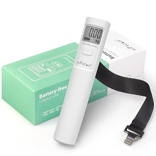 Travel with Confidence - AIRSCALE Luggage Scale: Battery-Free, Accurate ...