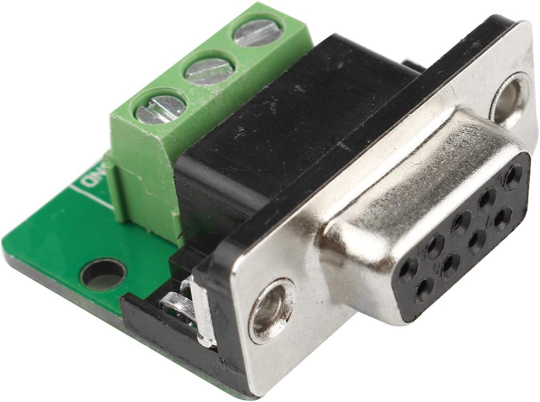 Futheda 2Pcs D-sub DB9 Interface Breakout Board Connector 9-pin 2-row Female RS-232 Serial Port ...