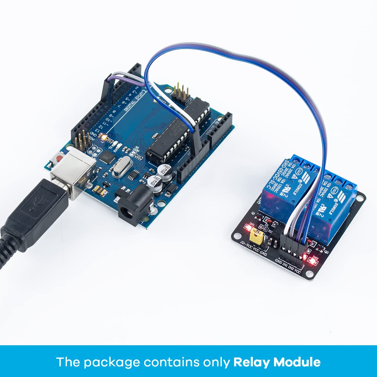 Mua 6Pack 2 Channel DC 5V Relay Module with Optocoupler Relay Board for ...