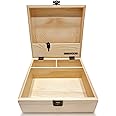 Amazon.com: Swag Gear Wooden Keepsake Box with Lock and Storage ...