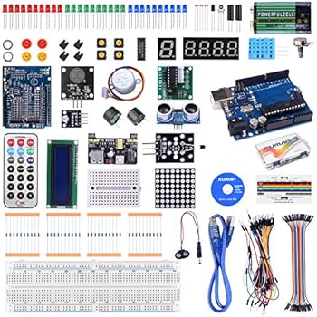 ELEGOO UNO Project Super Starter Kit with Tutorial, 5V Relay, UNO R3, Power Supply Module, Servo ...