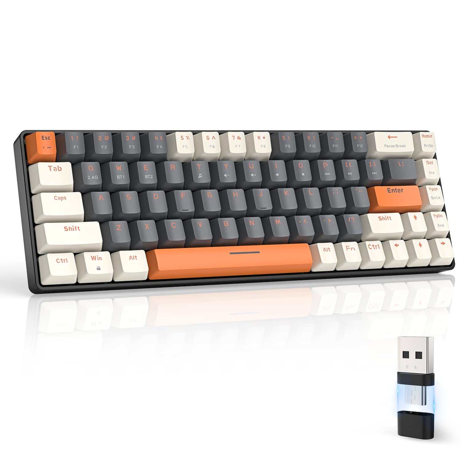 Mua MAGIC-REFINER RK68 Wireless Mechanical Keyboard, 60% Percent Gaming ...